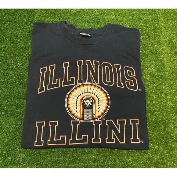 Champion | Shirts | Vintage Illinois Fighting Illini Shirt Extra Large ...
